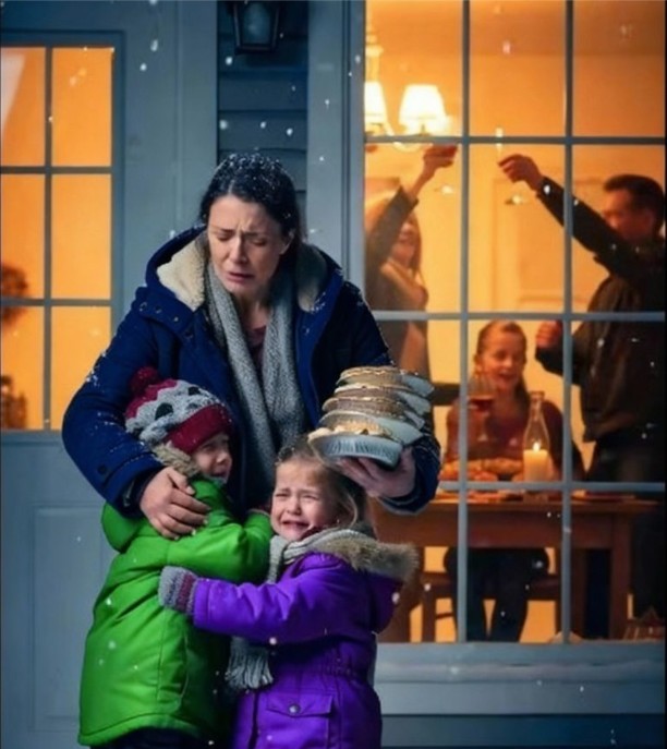 Efter sex timmar på vägen med mina barn kom jag för att överraska min ...